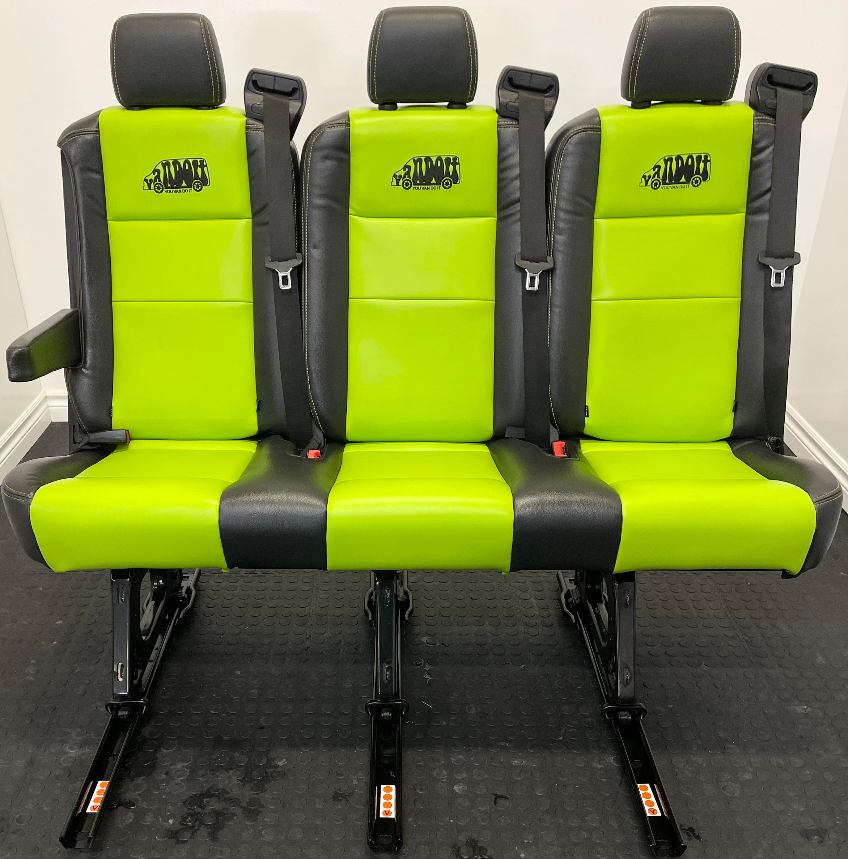 Ford Transit Passenger CUSTOM 55" Triple Bench Seat Universal Fit Quic ...