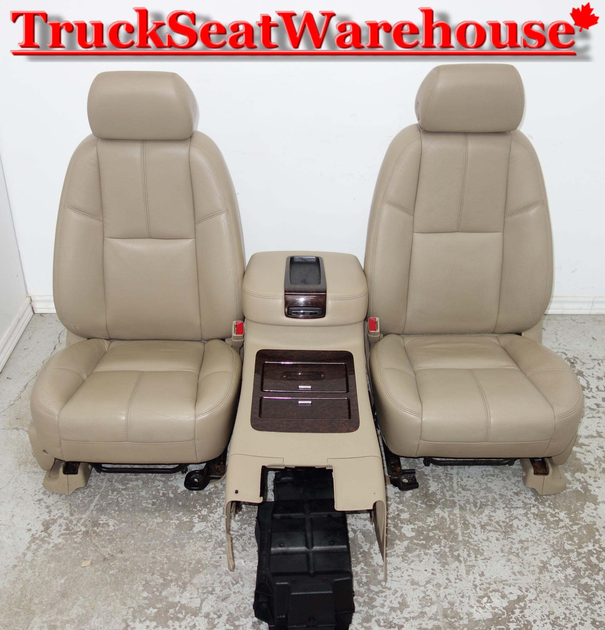 Chev Silverado 2013 TAN LEATHER Seats Denali Console Sierra Yukon Taho ...
