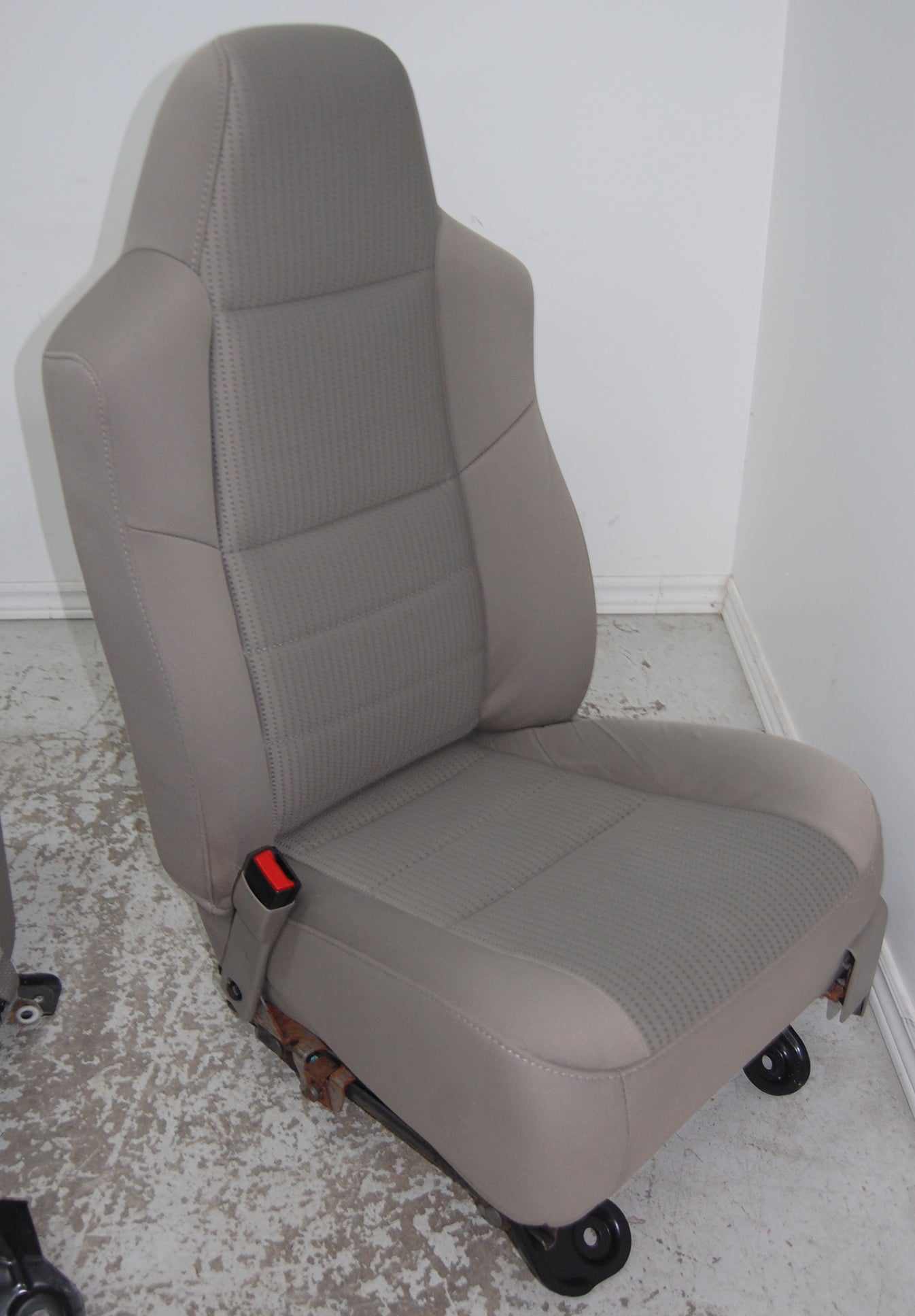 Ford F250 Front Seats and Console Cloth Power Superduty Truck F350 F45 ...