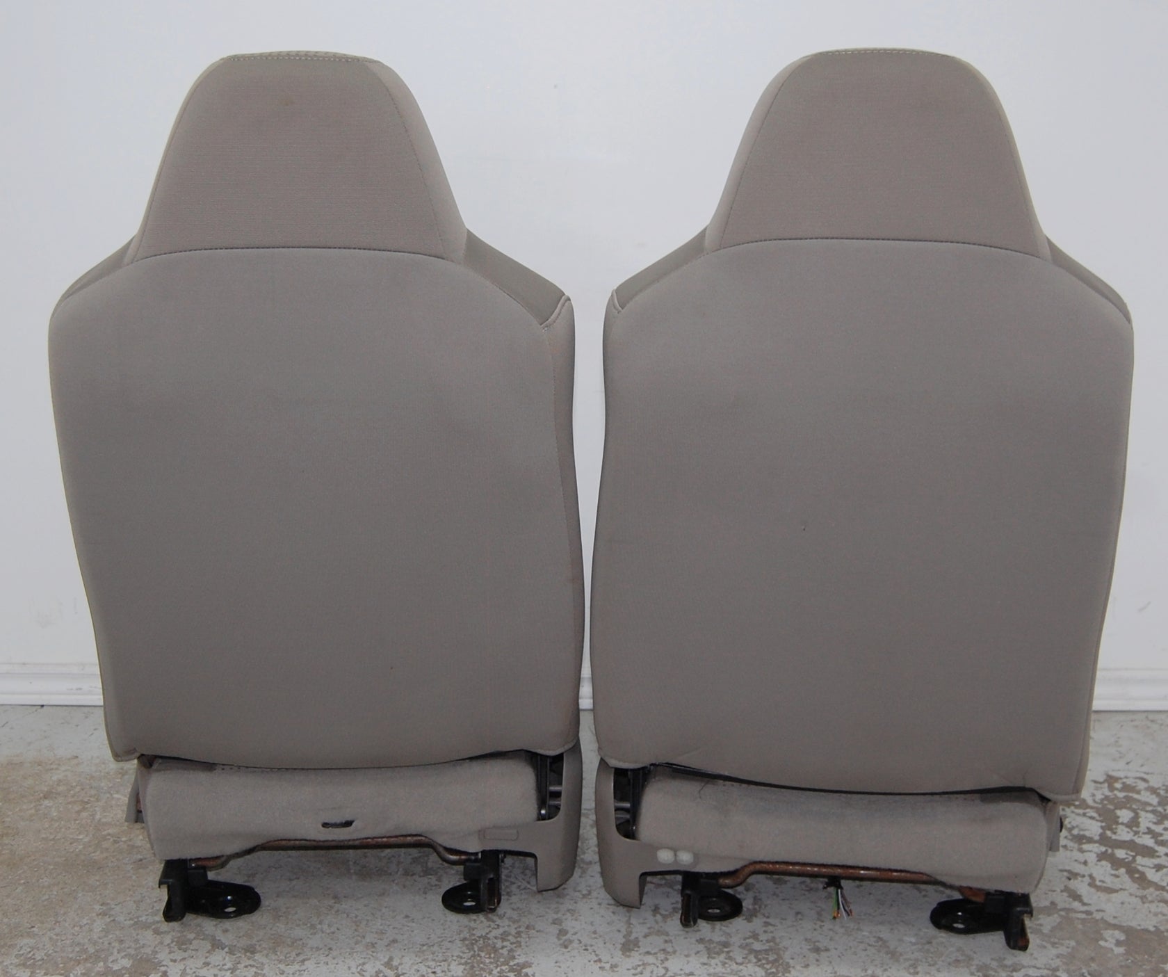 Ford F250 Front Seats and Console Cloth Power Superduty Truck F350 F45 ...